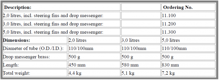 van-dorn-water-sampler-specifications - CV Global Scientific Indonesia